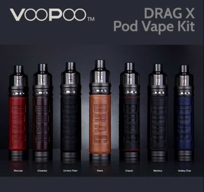 VOOPOO DRAG X KIT (With External Battery) - Enjoy Vape UAE